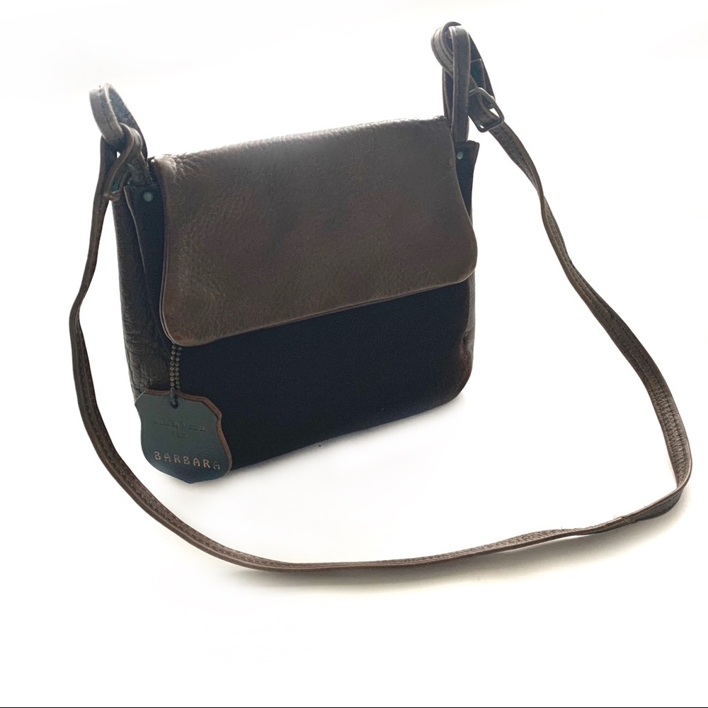 Vintage Barbara For Tadora Leather Crossbody Bag - Gem